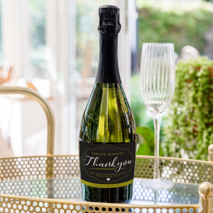 Personalised Thankyou Prosecco | The Gift Experience